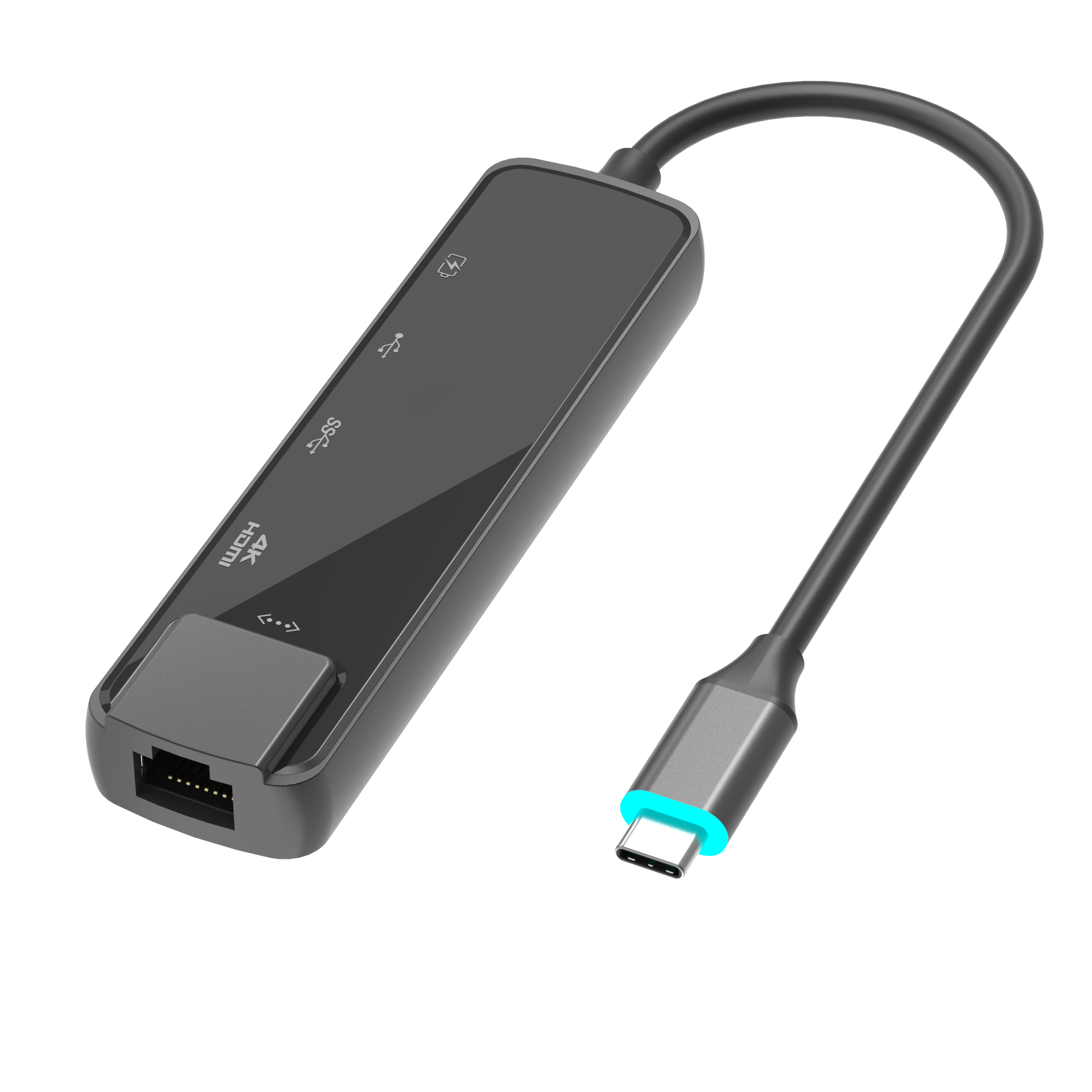 USB C 5 in 1 Mirror Face Adapter - WG508B